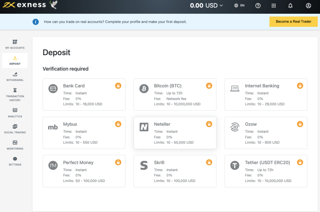 Exness Review 2025 - Exness Platform Features in South Africa